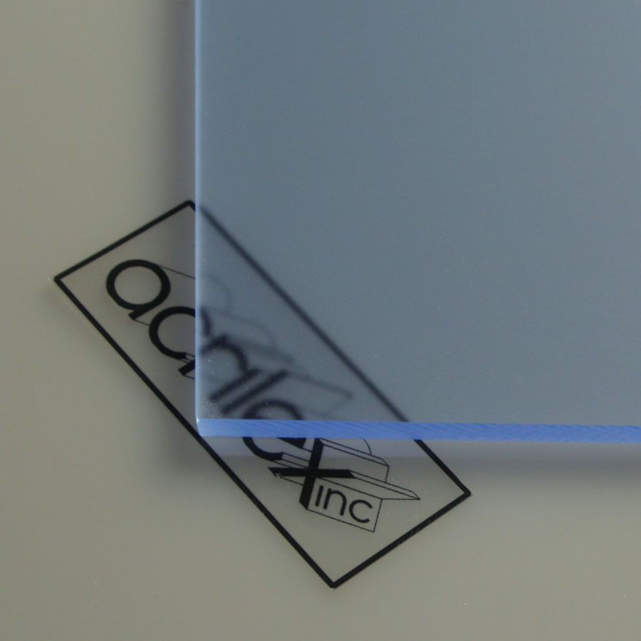 Acriglas® Frosted Blue Fluorescent Acrylic Sheet - Acrilex Acriglas® Frosted Blue Fluorescent Acrylic Sheet - Acrilex